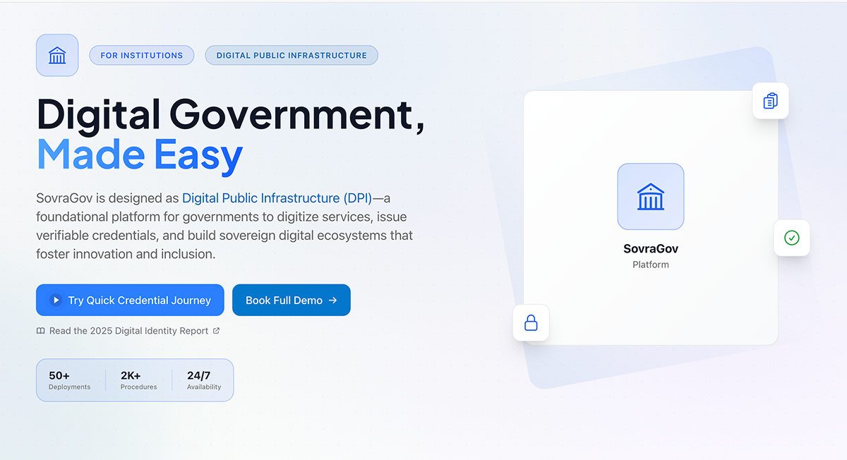 SovraGov - Digitize Government Services
